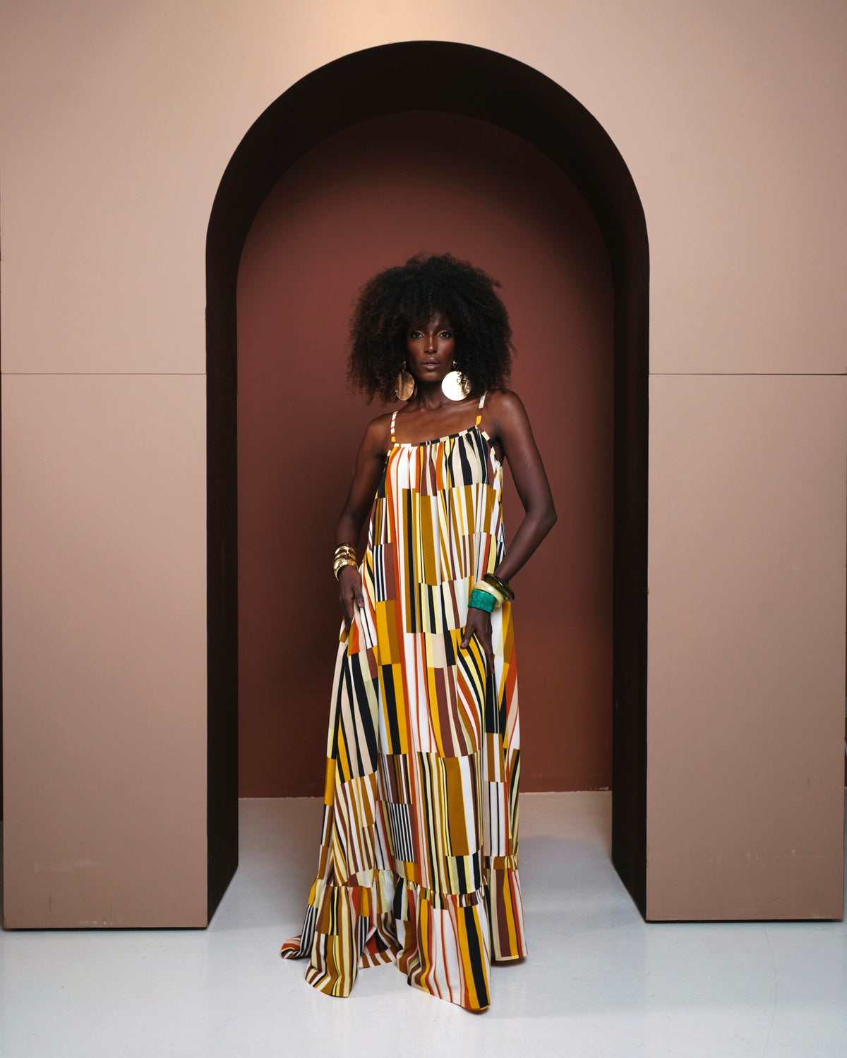Geometry Print Dress