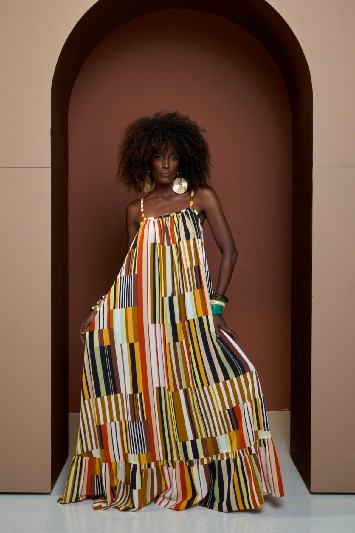 Geometry Print Dress